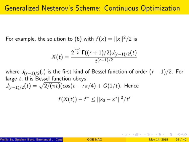 NIPS paper review 2014: A Differential Equation for Modeling Nesterov’s Accelerated Gradient ...