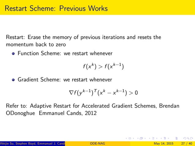 NIPS paper review 2014: A Differential Equation for Modeling Nesterov’s ...