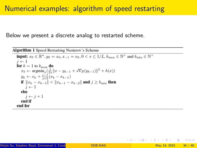 NIPS paper review 2014: A Differential Equation for Modeling Nesterov’s ...