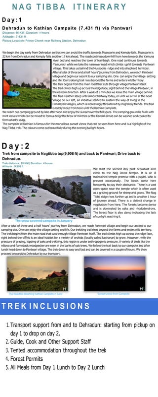 Nag Tibba trek 2023 | PDF