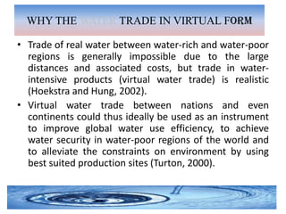 virtual water trade | PPTX