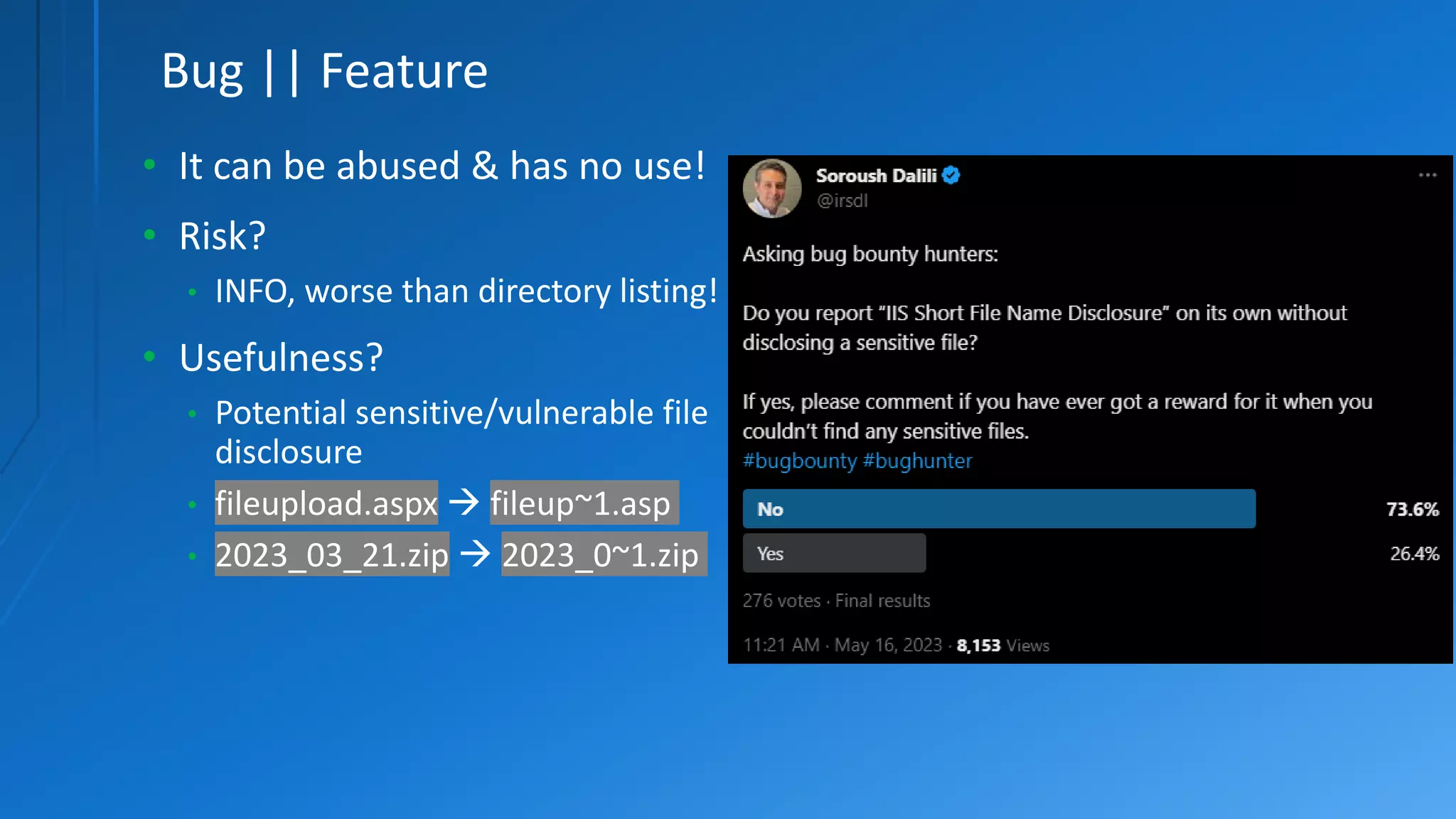 Going Beyond Microsoft IIS Short File Name Disclosure - NahamCon 2023 Edition | PPTX