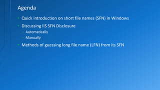 Going Beyond Microsoft IIS Short File Name Disclosure - NahamCon 2023 ...