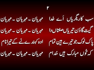 Nahayat raheem hai khuda - zaboor 145 | PPT