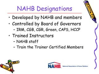 NAHB Professional Designations To Set You Apart | PPT