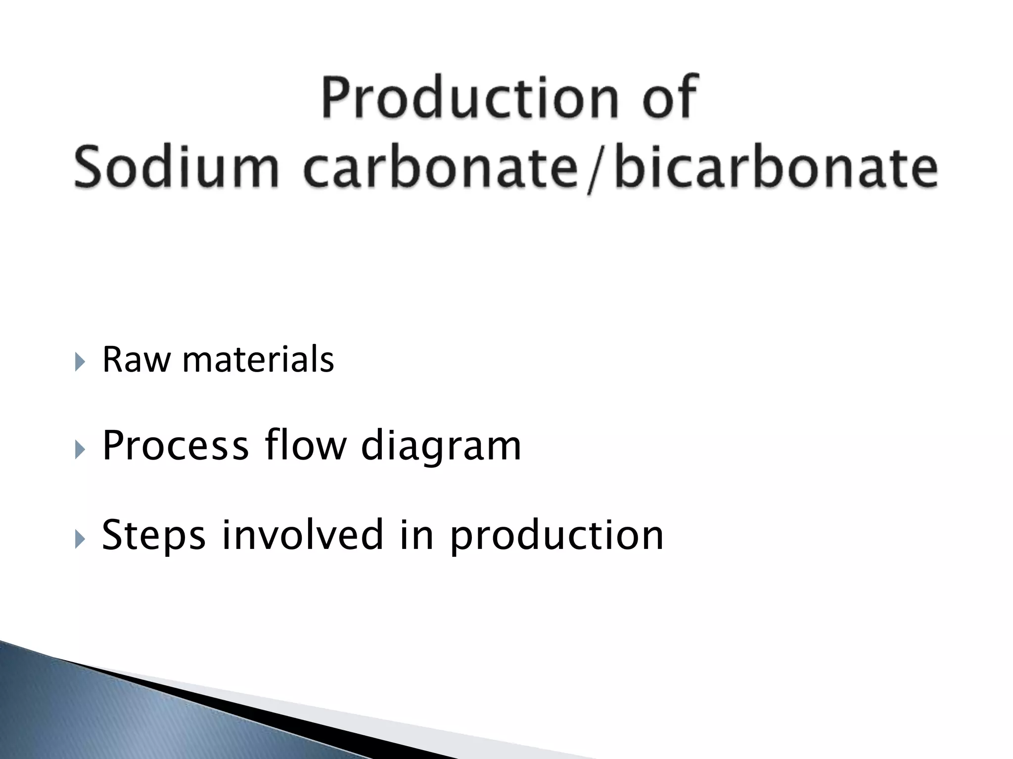 Nahco3 and na2co3 manufacturing by solvay process | PPTX