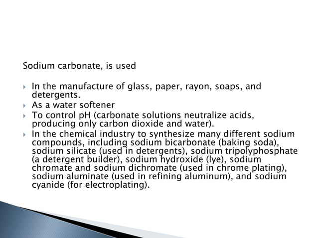 Nahco3 and na2co3 manufacturing by solvay process | PPTX