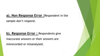Potential Sources of Error during the Research process | PPT