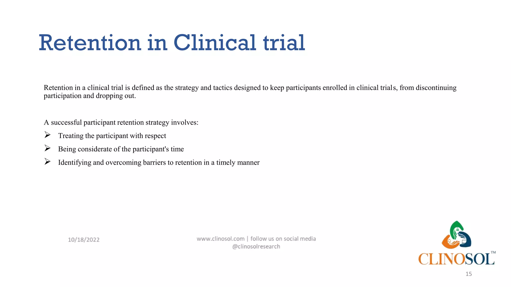 Patient Recruitment and Retention in Clinical Trial | PPTX