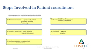 Patient Recruitment and Retention in Clinical Trial | PPTX
