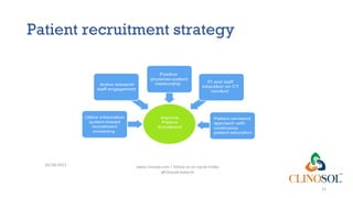 Patient Recruitment and Retention in Clinical Trial | PPTX