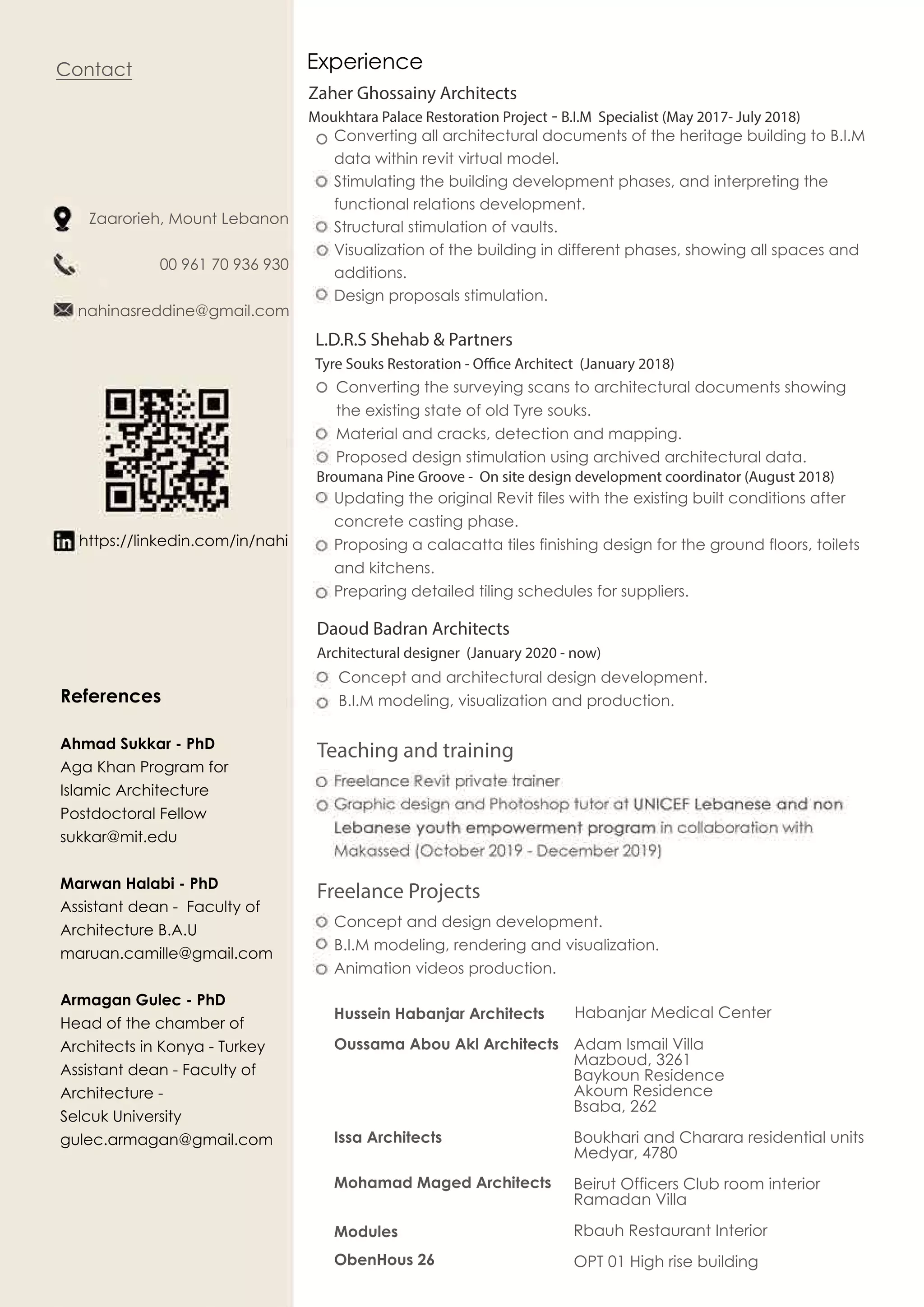 Nahi nasreddine resume | PDF | Technology & Computing