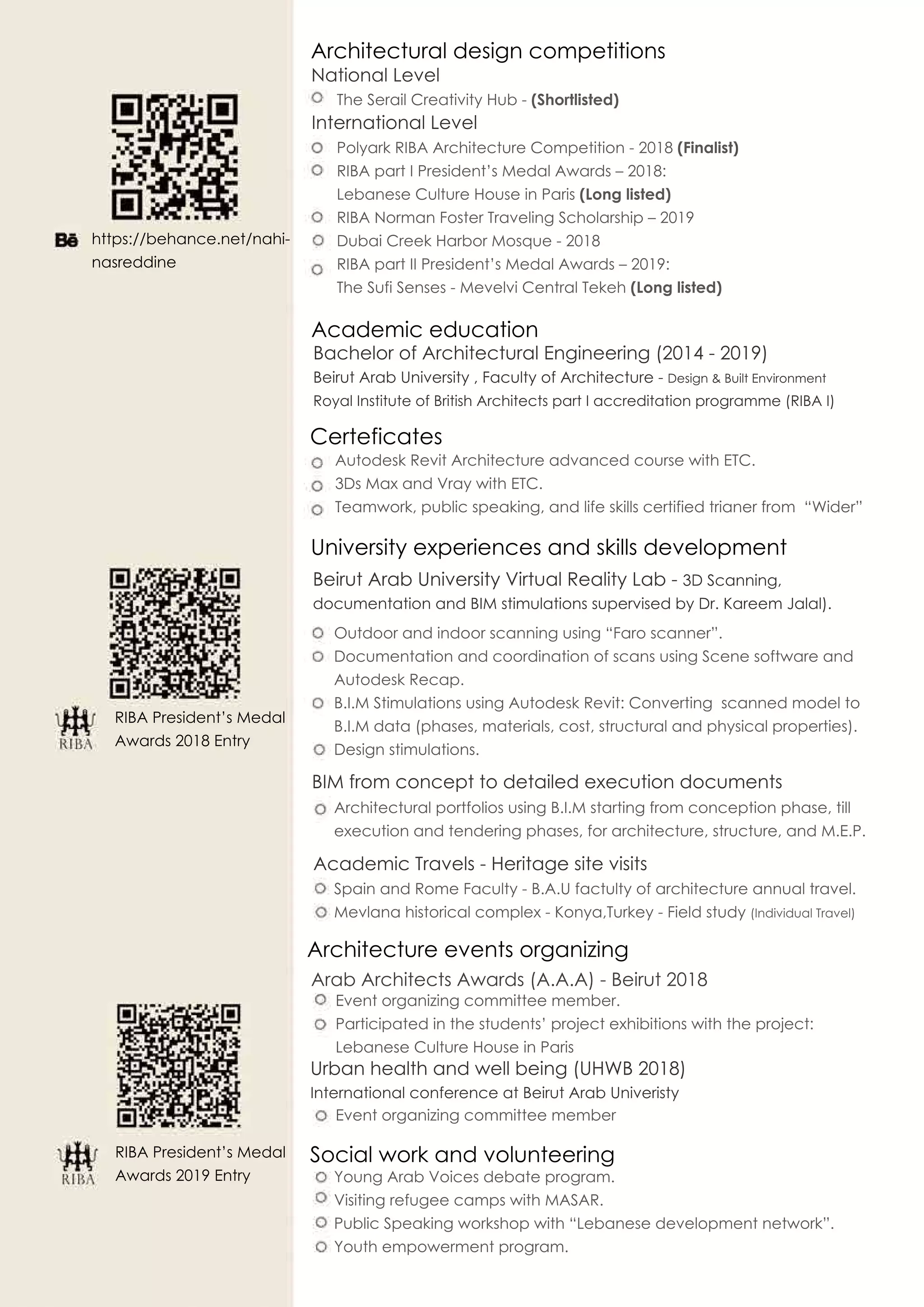 Nahi nasreddine resume | PDF | Technology & Computing