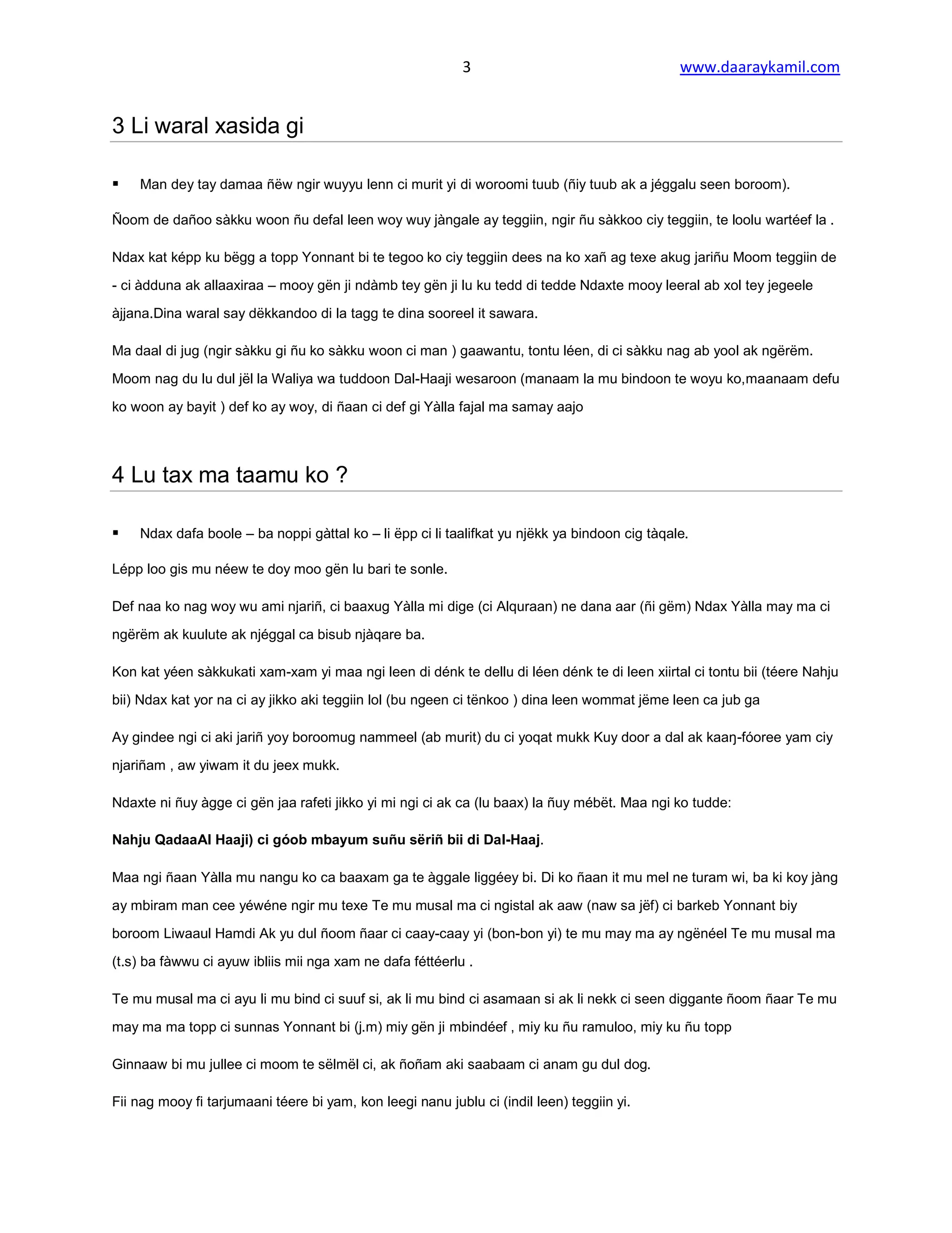 Nahjul xadaail-haaji-wolof | PDF