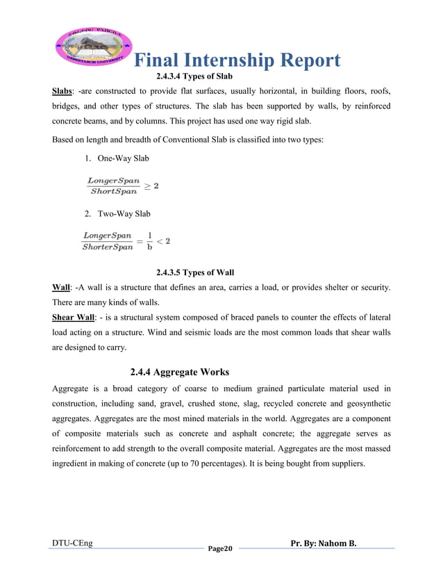Nahom final internship report | PDF | Undergraduate Education | College ...