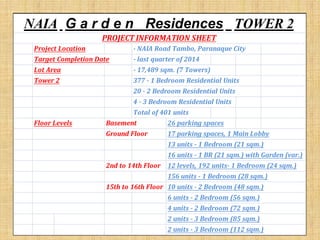 NAIA Garden Residences | PDF