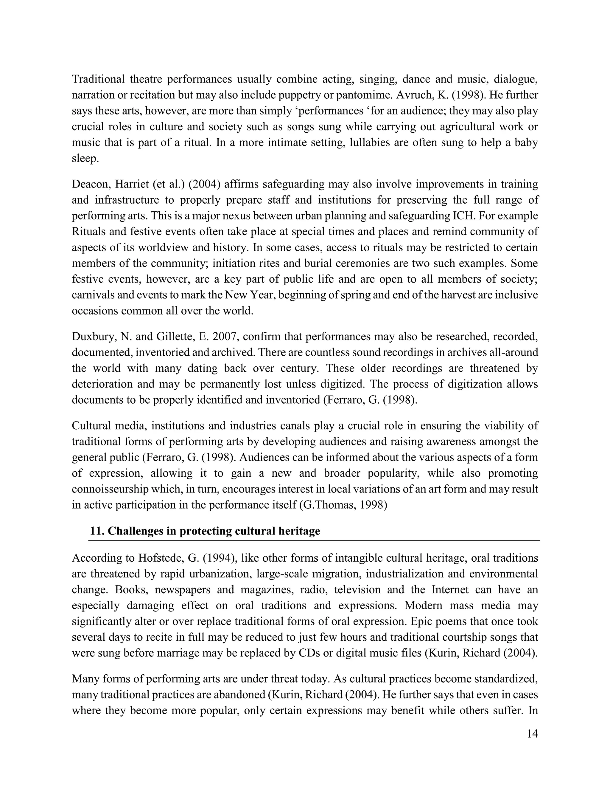 CULTURE AND SUSTAINABLE DEVELOPMENT | PDF