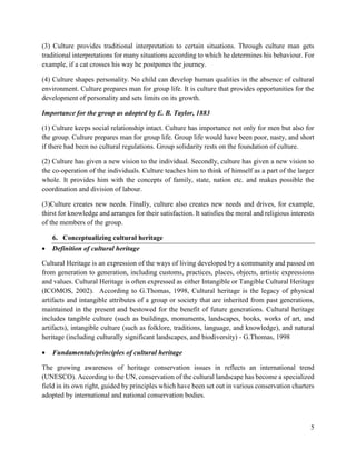 CULTURE AND SUSTAINABLE DEVELOPMENT | PDF