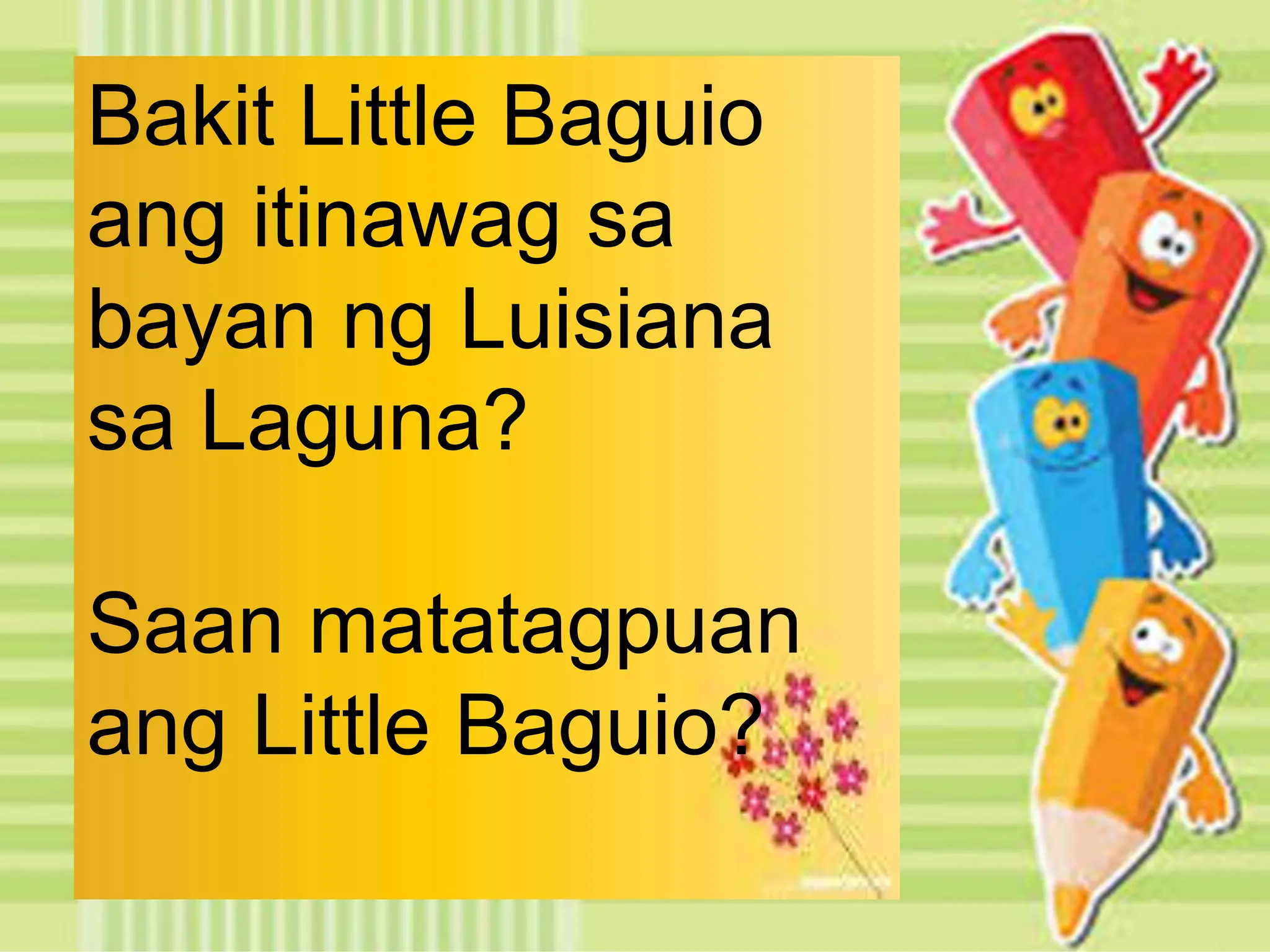 Naibibigay ang kahulugan ng salitang pamilyar at di-pamilyar ... Naibibigay ang kahulugan ng salitang pamilyar at di-pamilyar ...