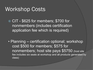 Intensivdagarna Nai certification lisa brochu | PPT