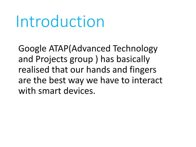 Google project soli | PPTX