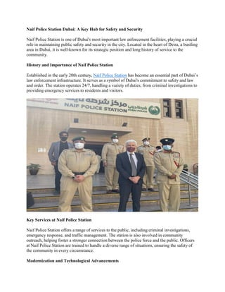 Naif Police Station, Dubai’s hub for rapid response and safety | PDF