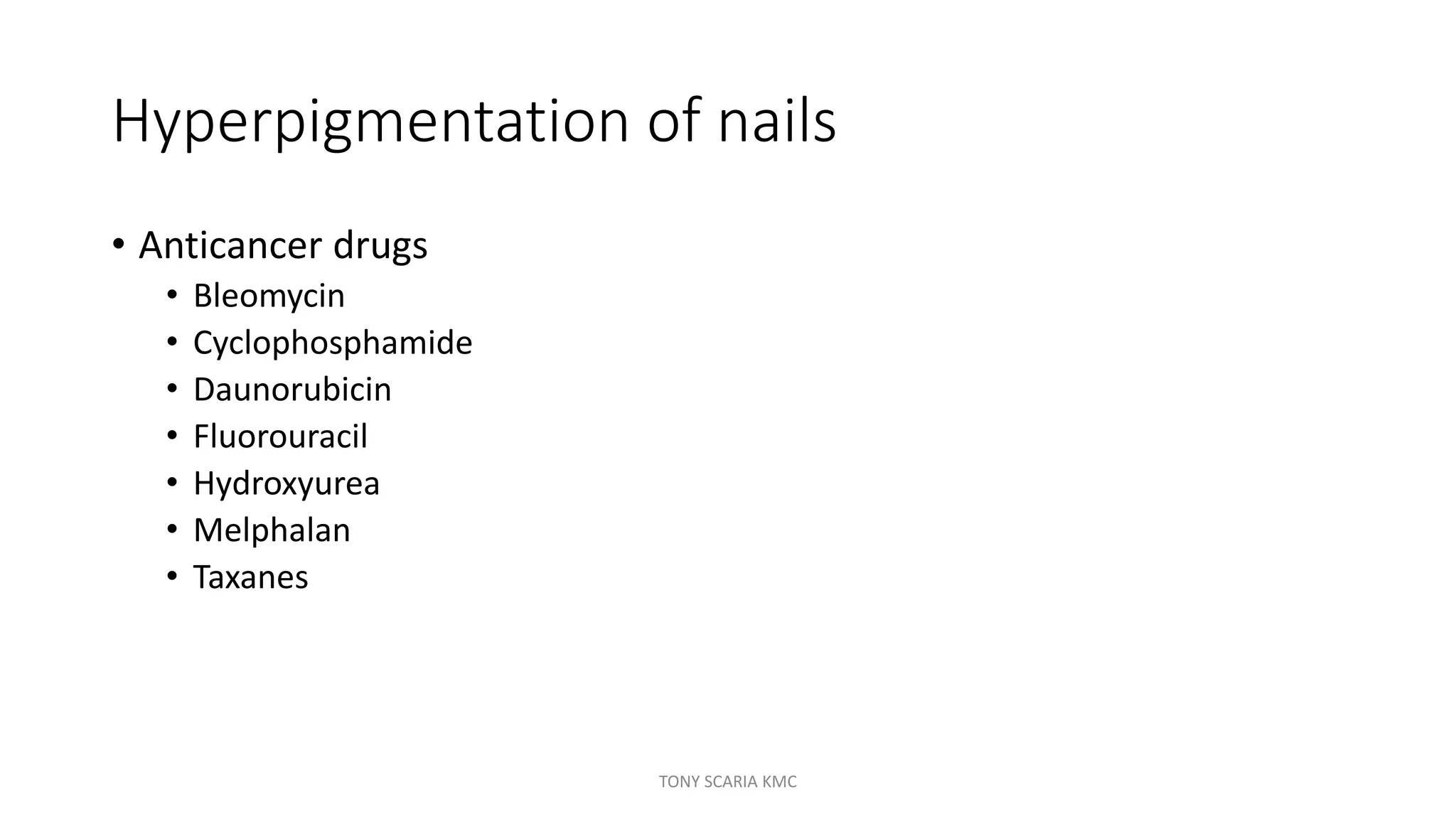 Nail DERMATOLOGY REVISION NOTES | PPTX