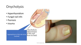Nail DERMATOLOGY REVISION NOTES | PPTX