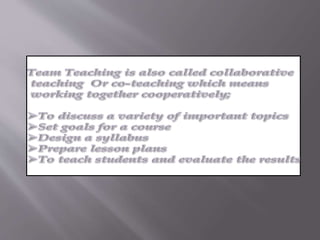 Team Teaching | PPTX