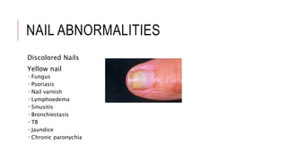 Nail Abnormalities | PPTX