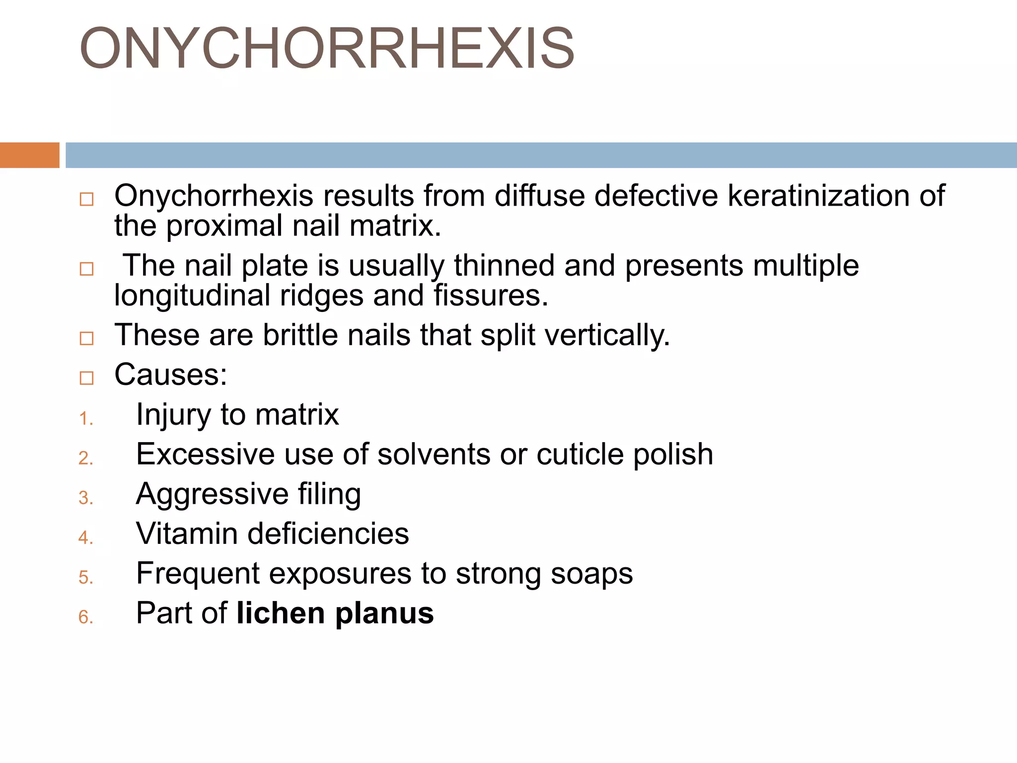 Nail anatomy and its disorders | PPTX