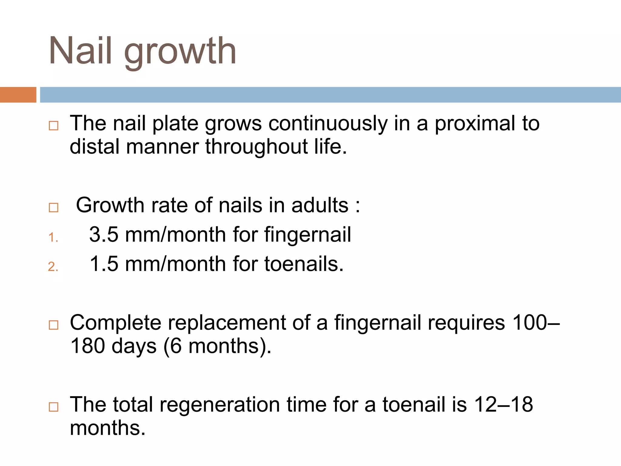 Nail anatomy and its disorders | PPTX