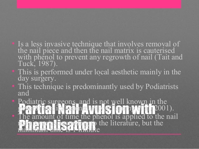 NAIL AVULSION