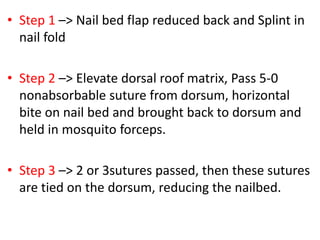 Nail bed injury | PPT