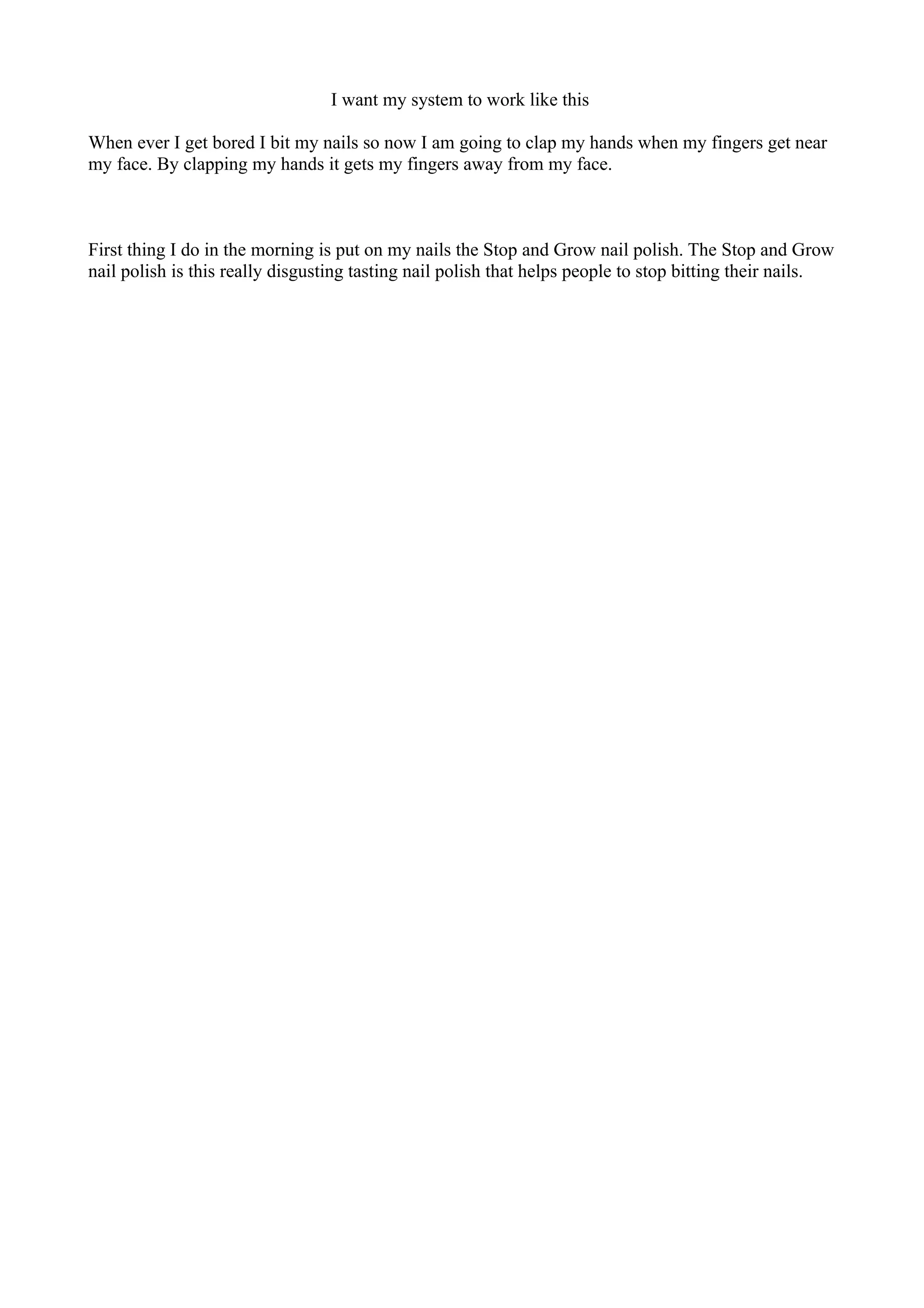 Nail bitting 2 | ODT