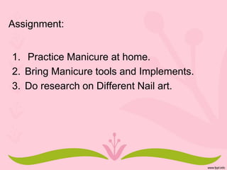 Nail care; manicure | PPTX