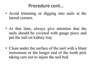 Nail care, Fundamentals of Nursing | PPT