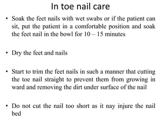 Nail care, Fundamentals of Nursing | PPT