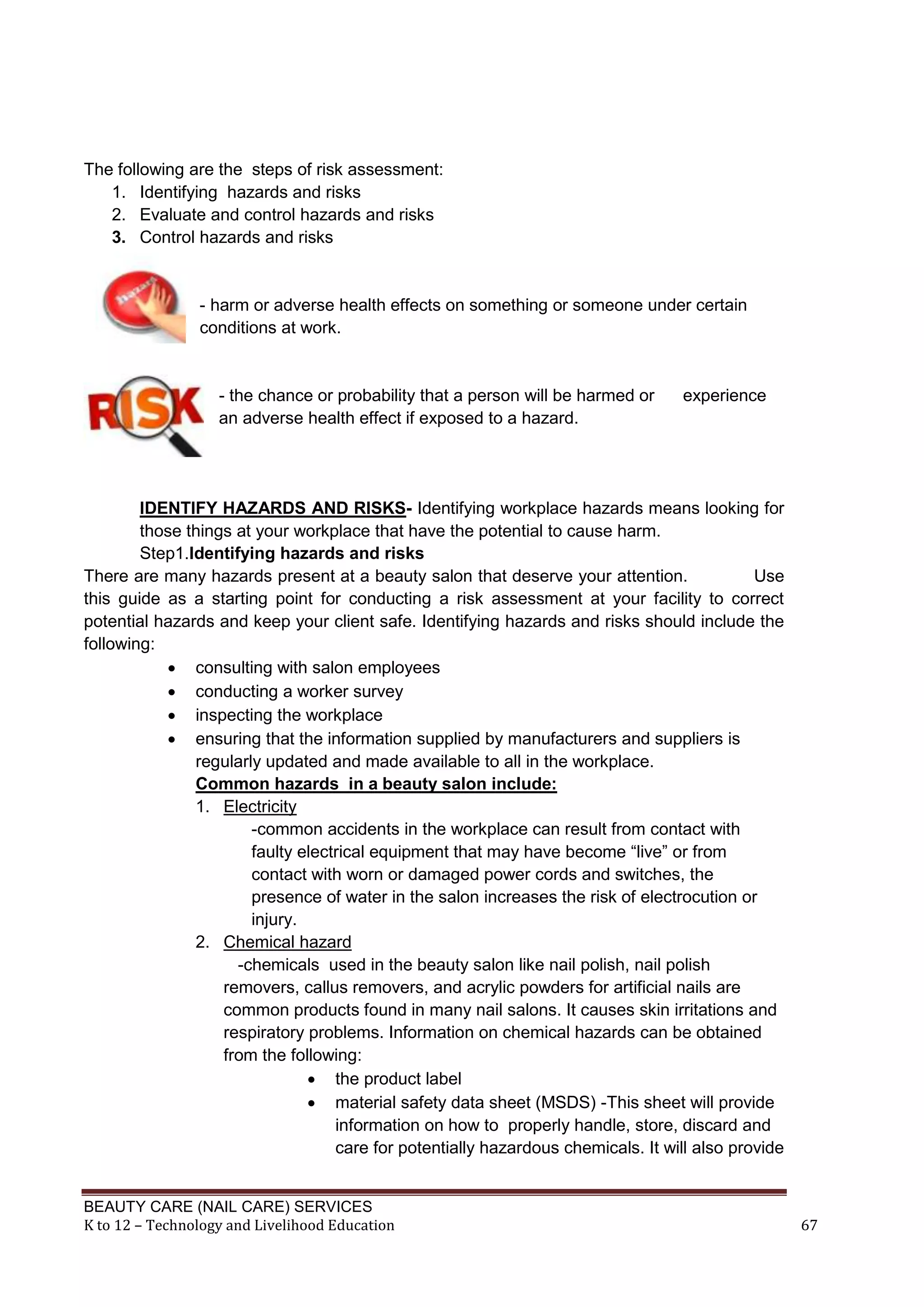 Nail Care Learning Module K-12 | PDF