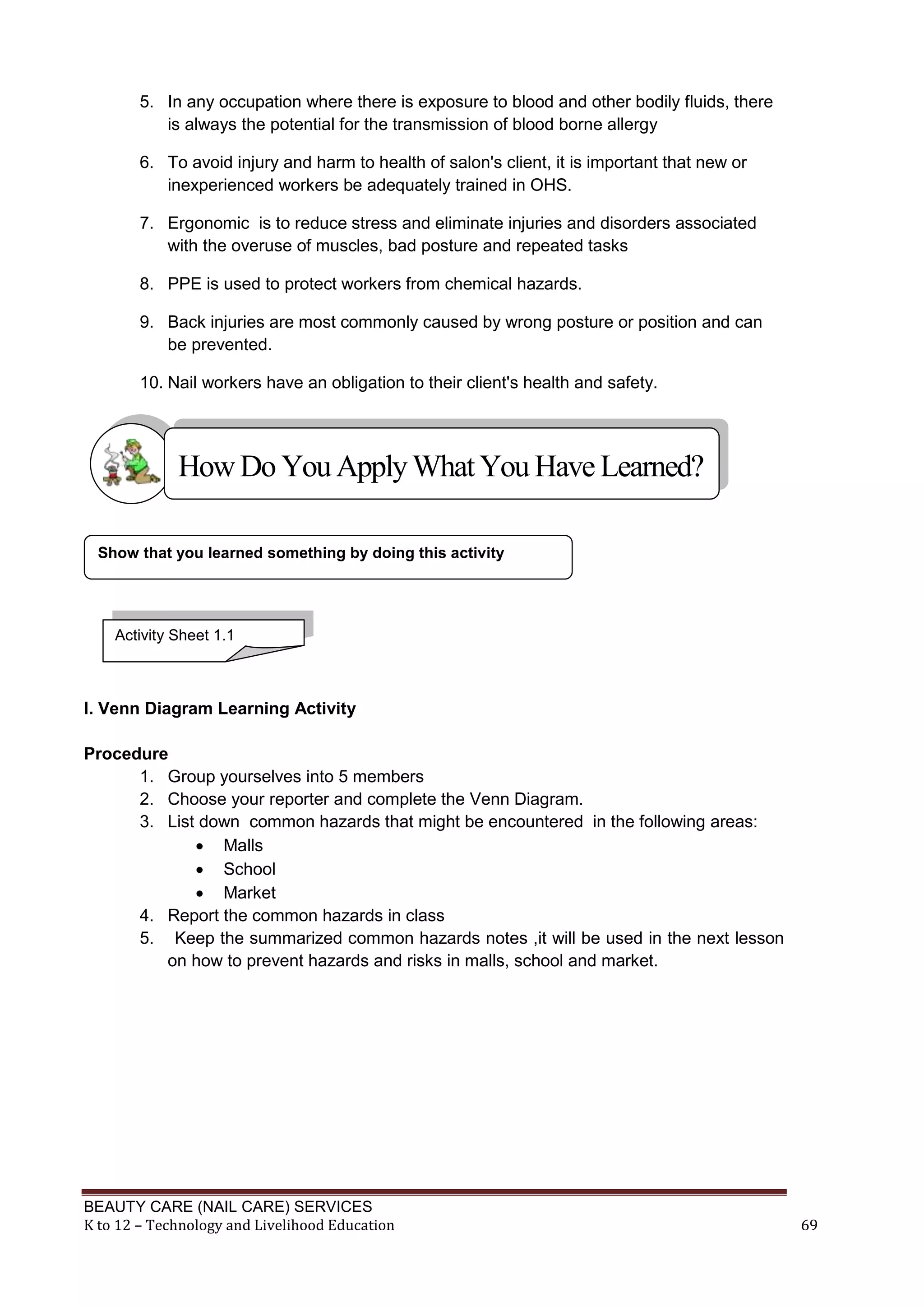 Nail Care Learning Module K-12 | PDF