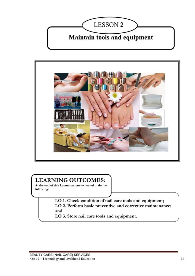 Nail Care Learning Module K-12 | PDF