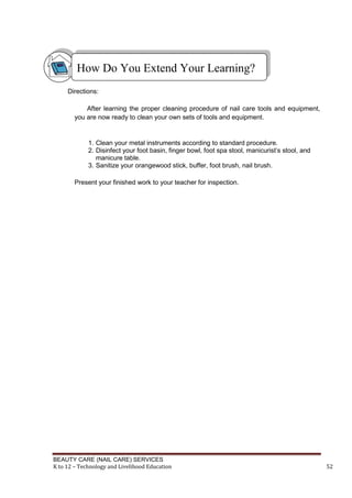 Nail Care Learning Module K-12 | PDF