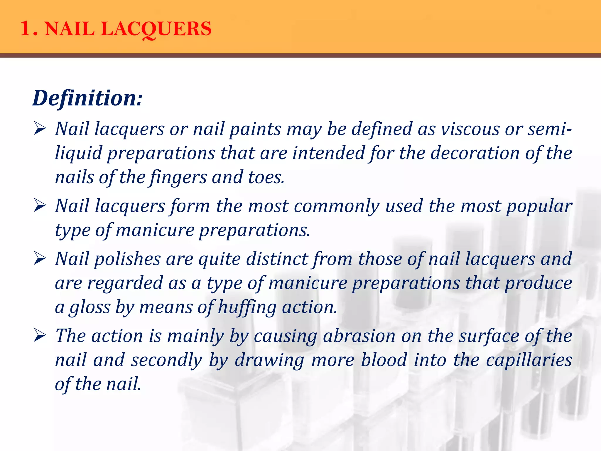 Nail cosmetics | PPT