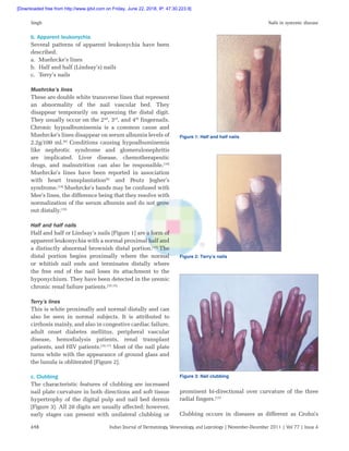 Nail in systemic diseases | PDF