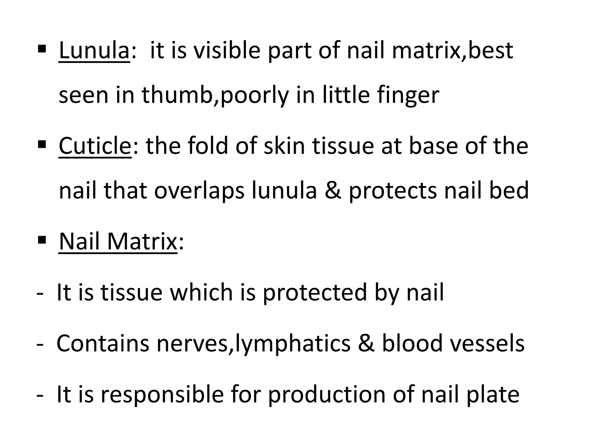 Anatomy of Nail And Applied Aspects | PPTX