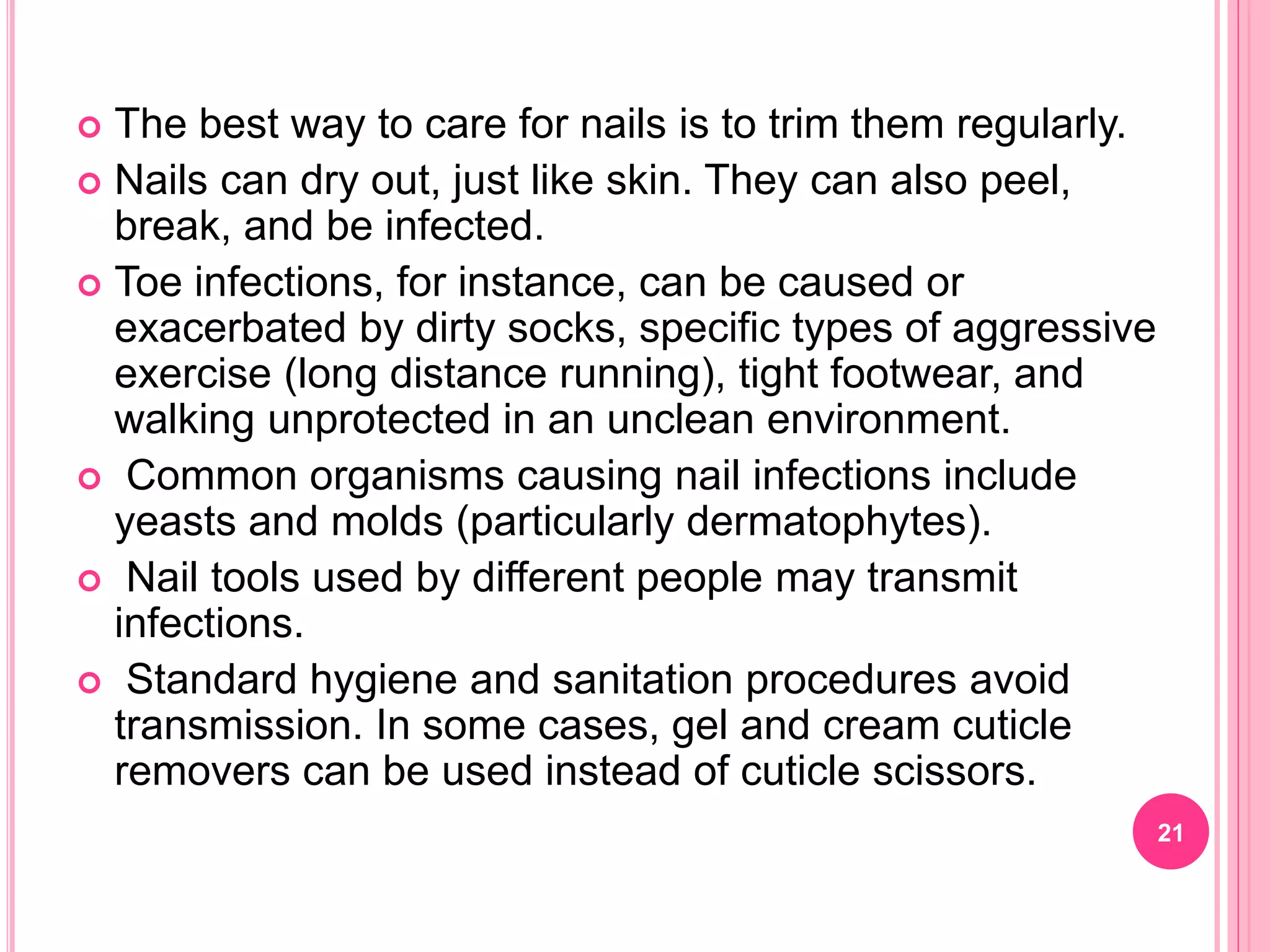 Diseases of nail and their treatment | PPTX | Nail Care | Beauty