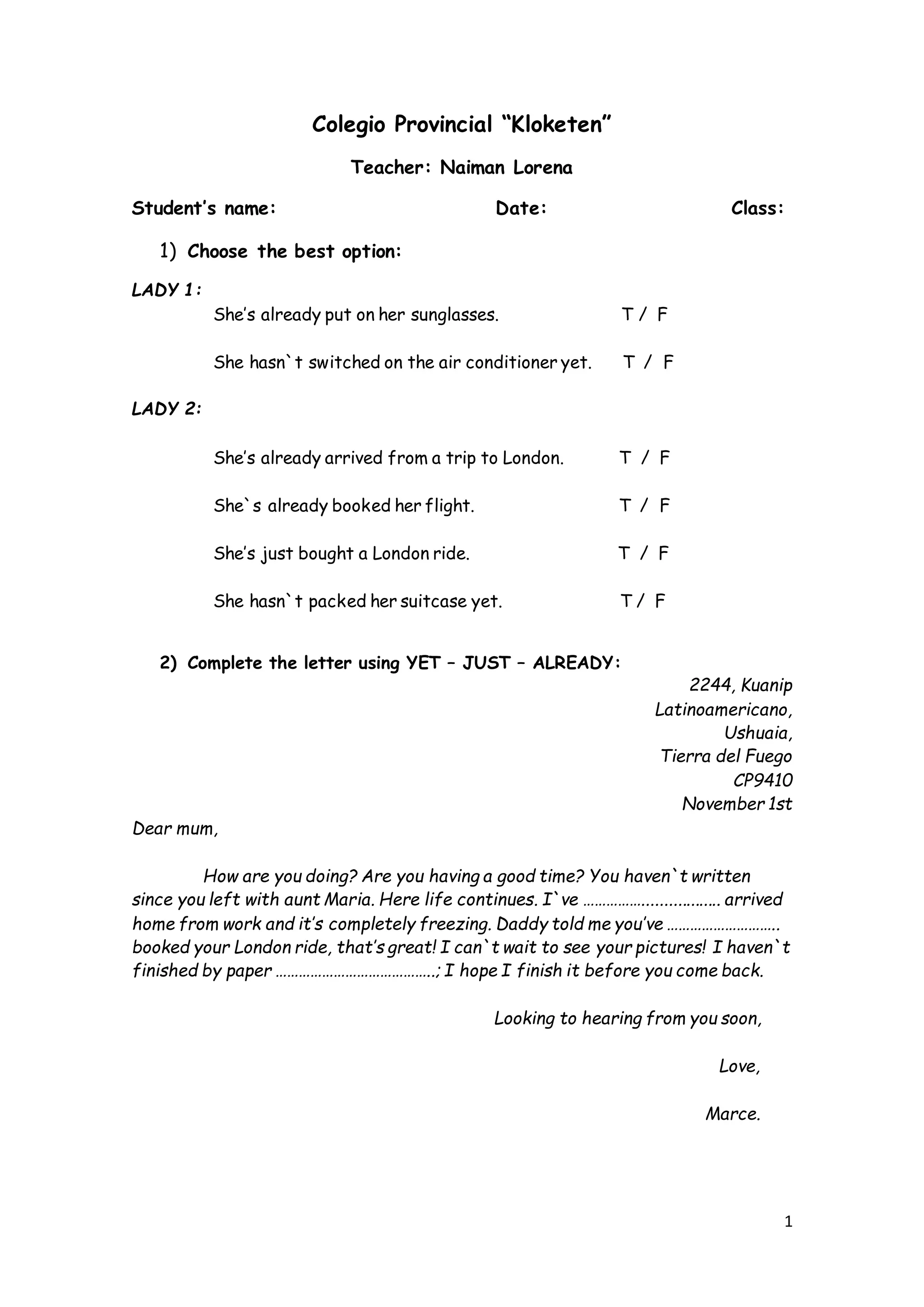 Naiman tpd - lesson 1 worksheet - secondary-revise | PDF