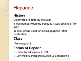 Heparin And Tranexamic acid | PPT
