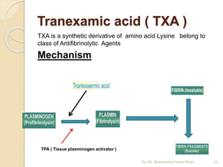 Heparin And Tranexamic acid | PPT