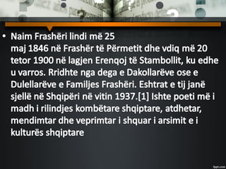Naim frasheri | PPT